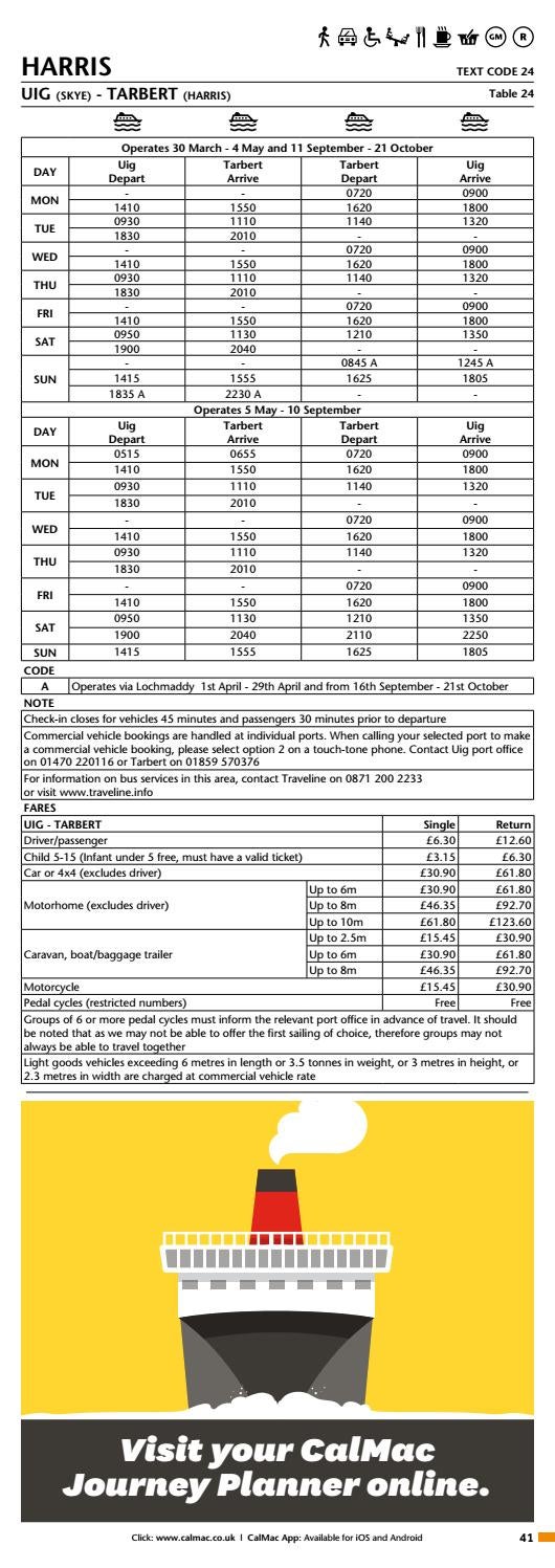 Caledonian MacBrayne Summer Ferry Timetable by Caledonian MacBrayne - Issuu
