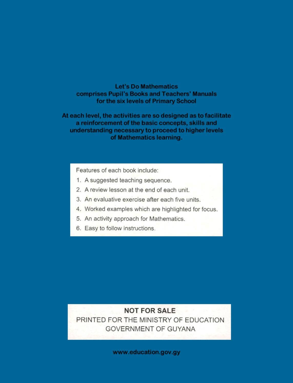 Let's Do Mathematics Book 6 by Ministry of Education Guyana - Issuu