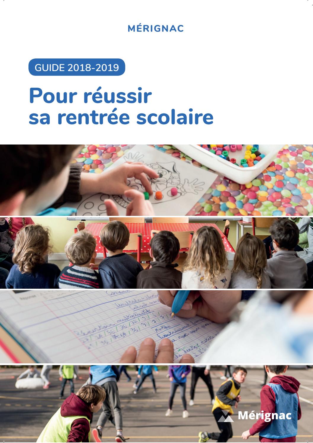 Guide de la rentrée scolaire scolaire 2018 2019 by Ville de Mérignac ...
