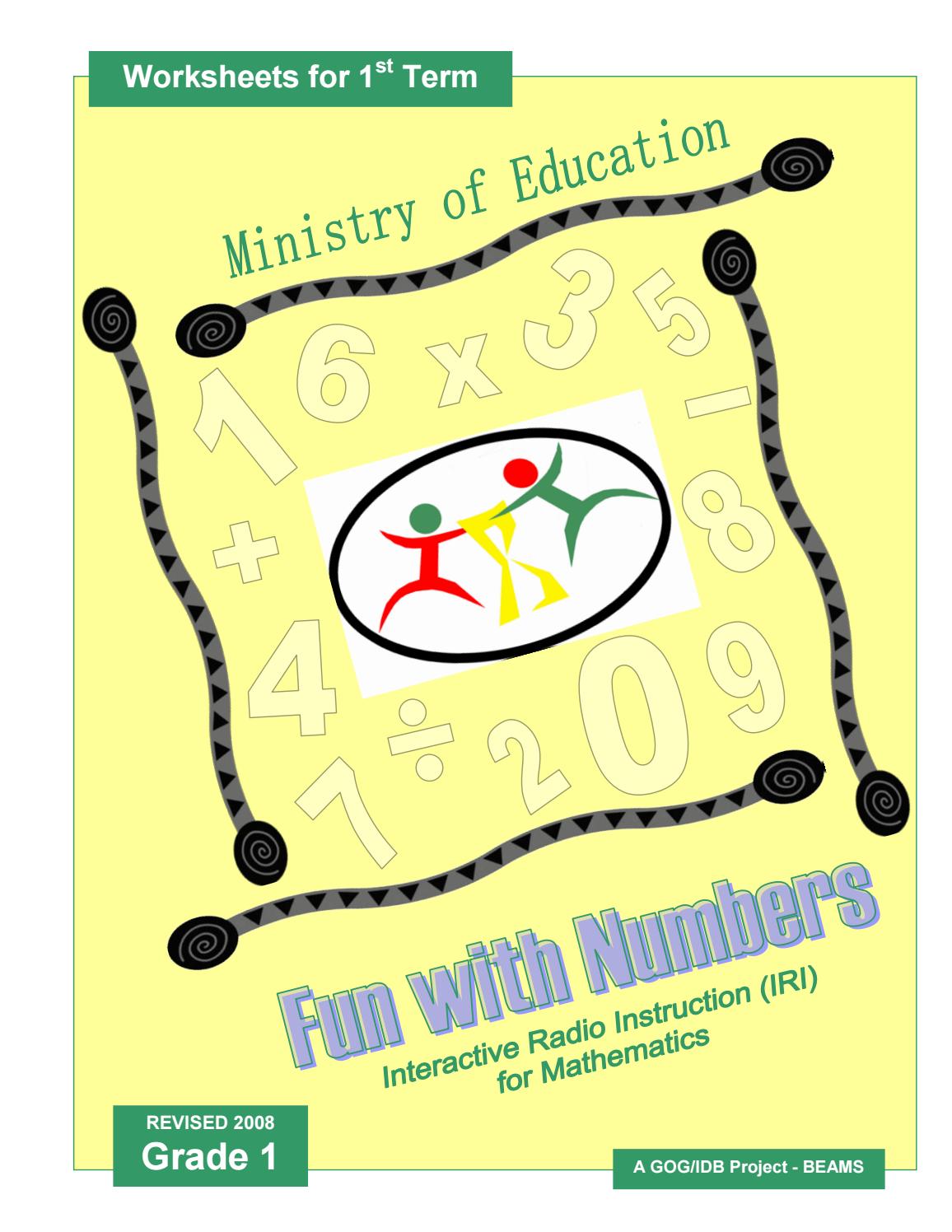 IRI Fun With Numbers Worksheets Grade 1 Term 1 By Ministry Of IRI Fun With Numbers Worksheets Grade 1 Term 1 By Ministry Of