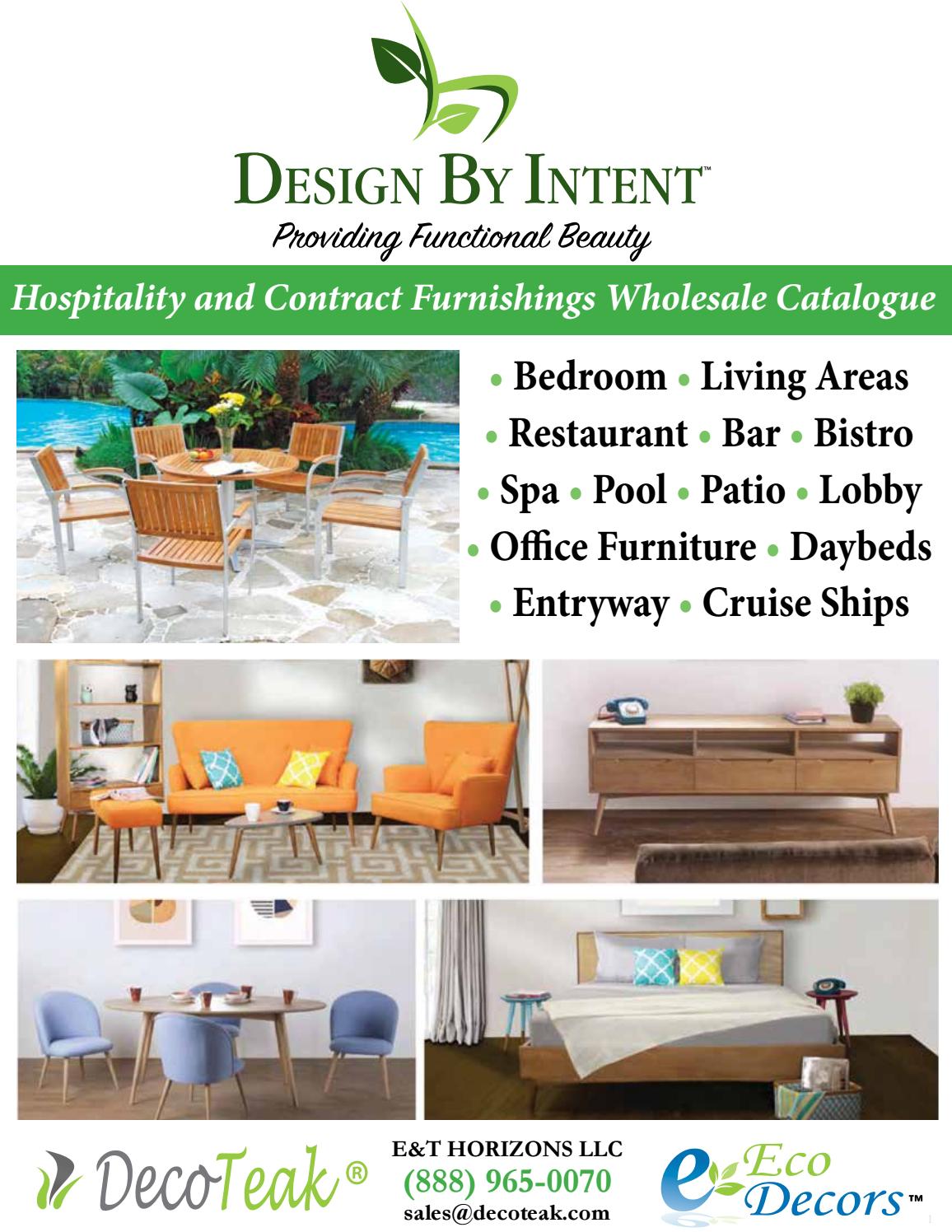 Design by Intent- Hospitality & Contract Furnishings by EcoDecors - Issuu