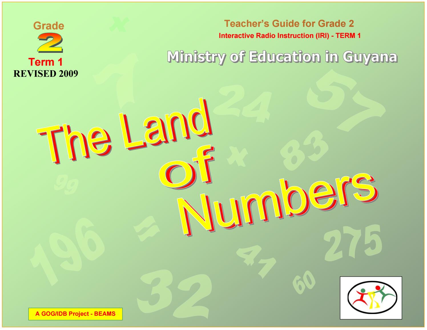 IRI The Land Of Numbers For Grade 2 Term 1 By Ministry Of Education