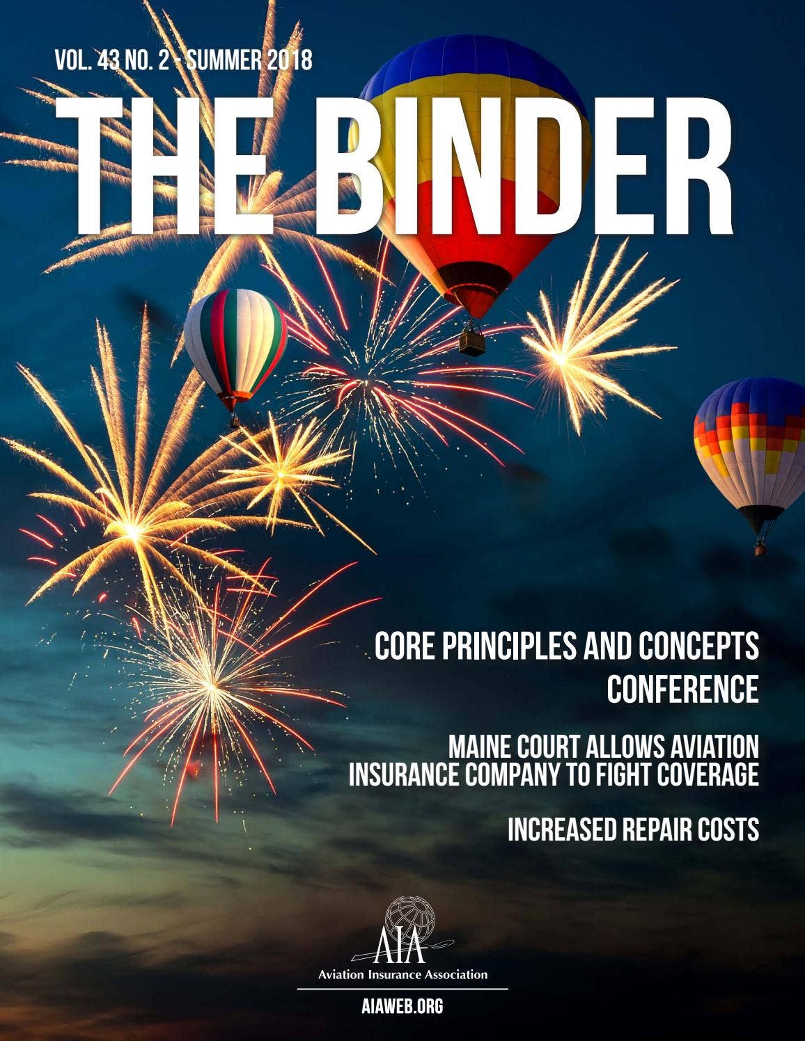 The Binder Vol. 43 No. 2 - Summer 2018 by Aviation Insurance ...