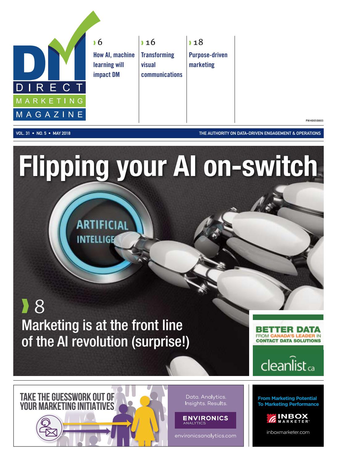 Direct Marketing Magazine May 2018 by Lloydmedia Inc - Issuu