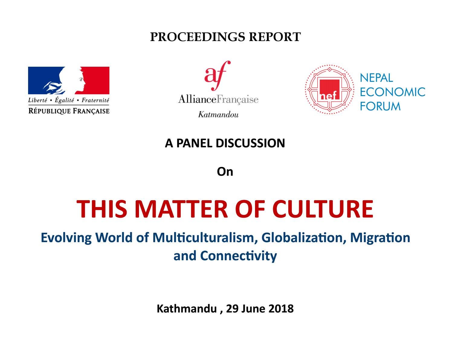 THIS MATTER OF CULTURE Evolving World of Multiculturalism ...