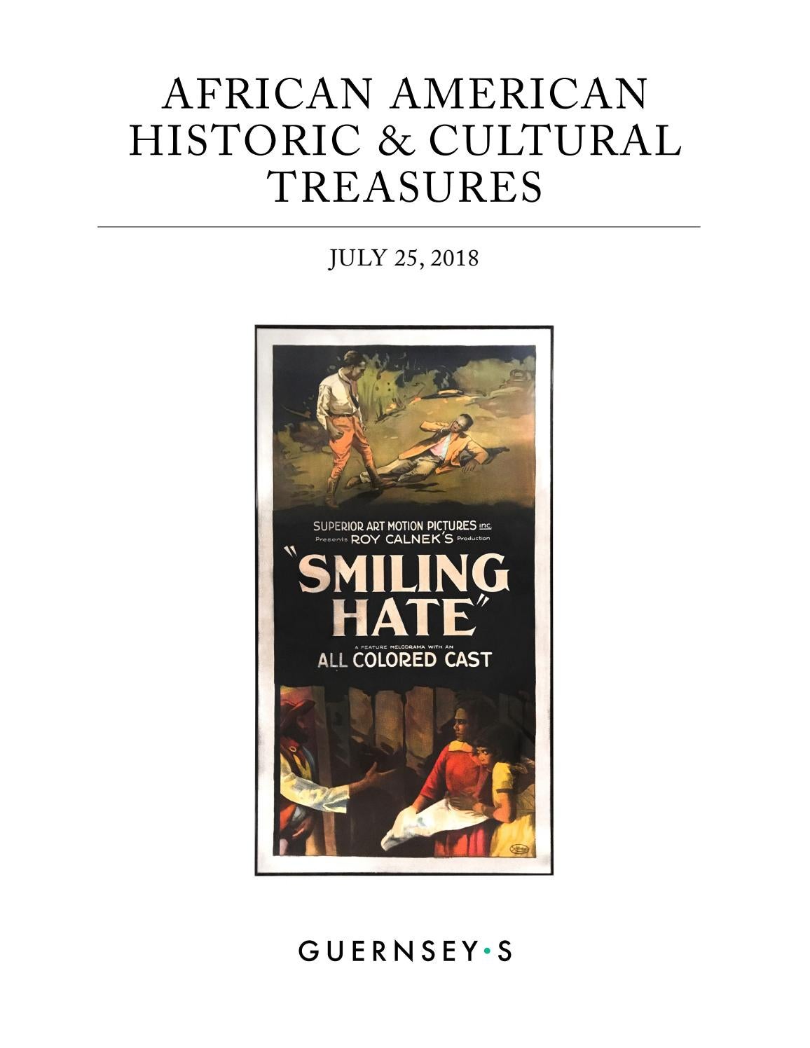 African American Historic & Cultural Treasures - July 25 by Guernsey's ...