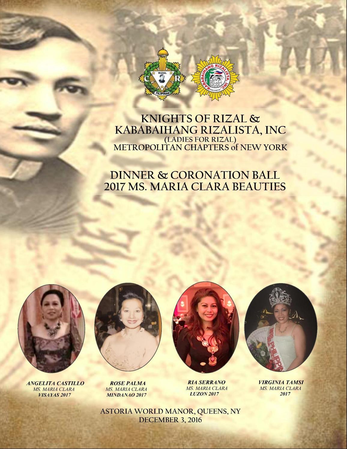 2016 Knights of Rizal & Kababaihang Rizalista Metropolitan Chapter Gala ...