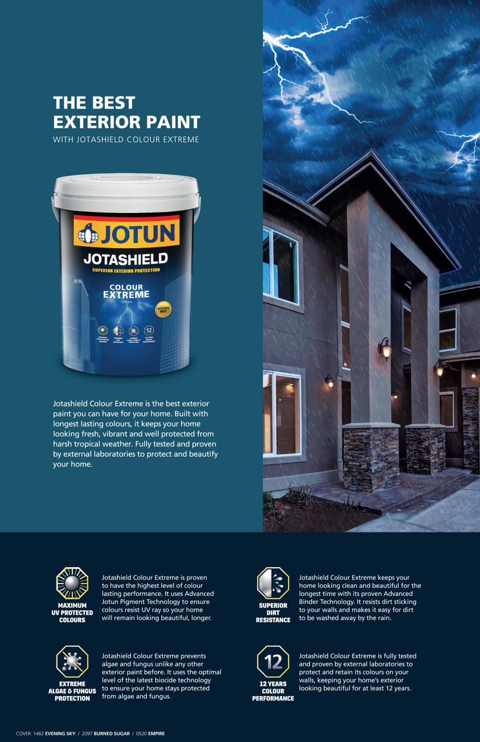 JotaShield 120 Exterior Colour Collection Malaysia by Jotun Paints Asia ...