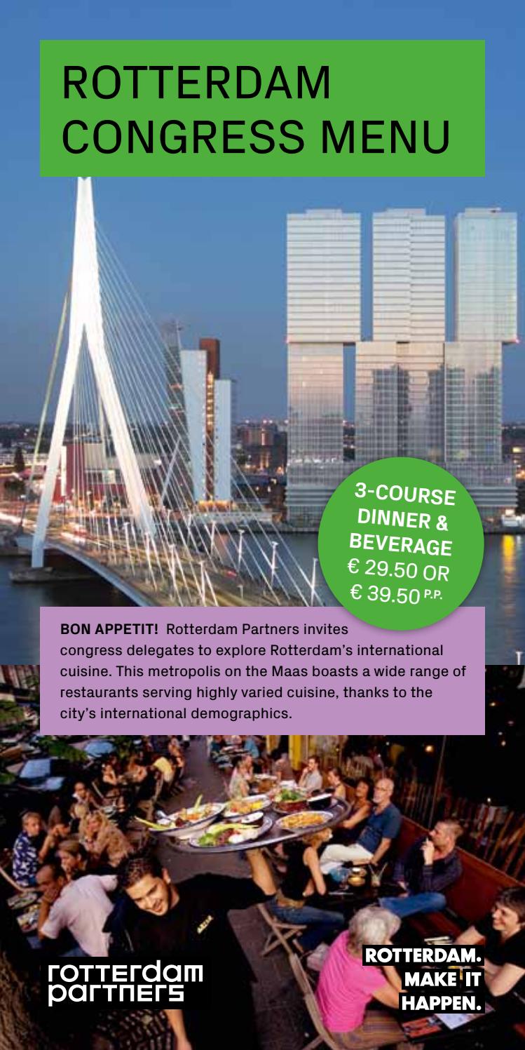 Rotterdam Congress Menu by Rotterdam Partners - Issuu