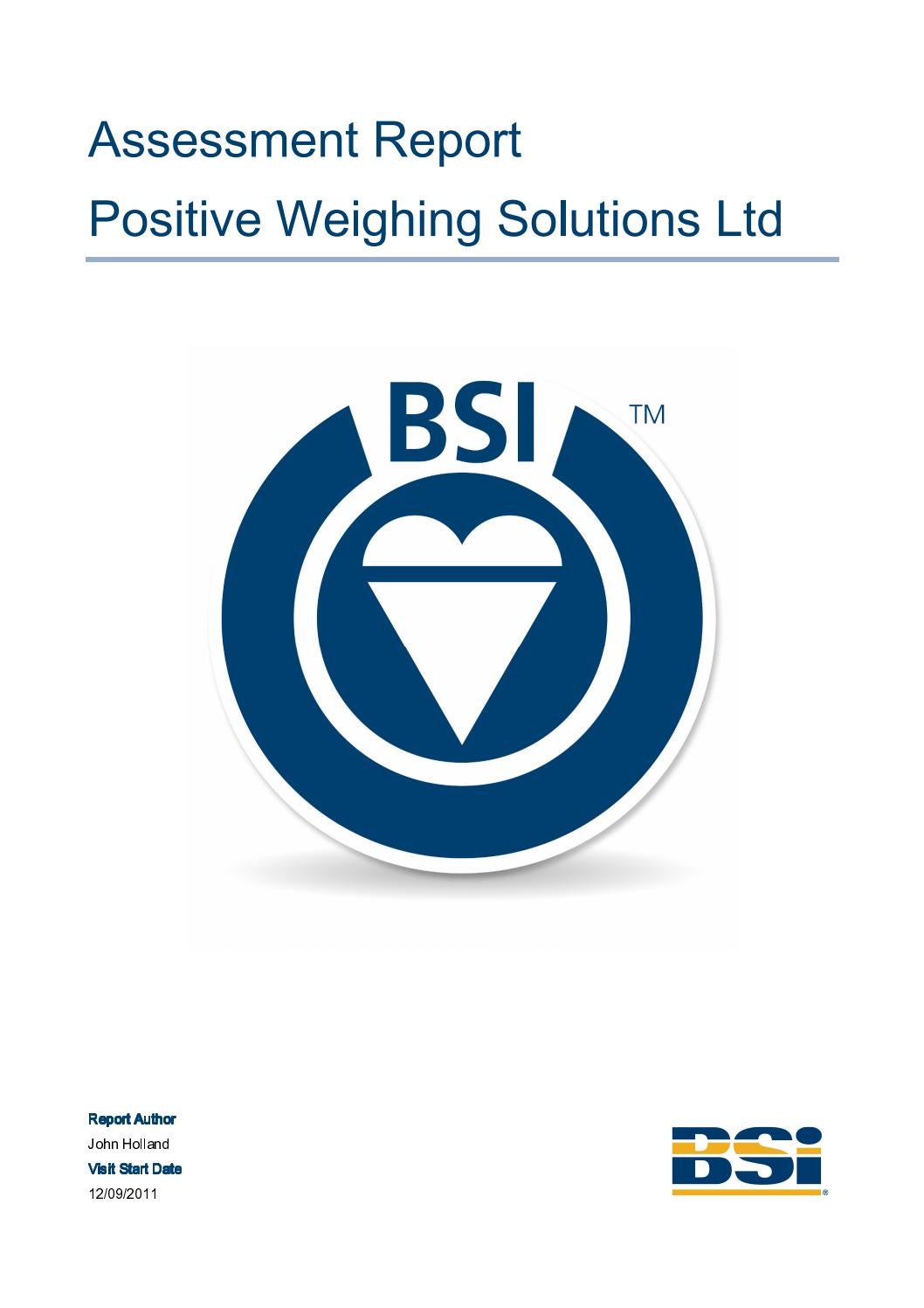 bsi AUDIT REPORT 2017 by positiveweighing - Issuu