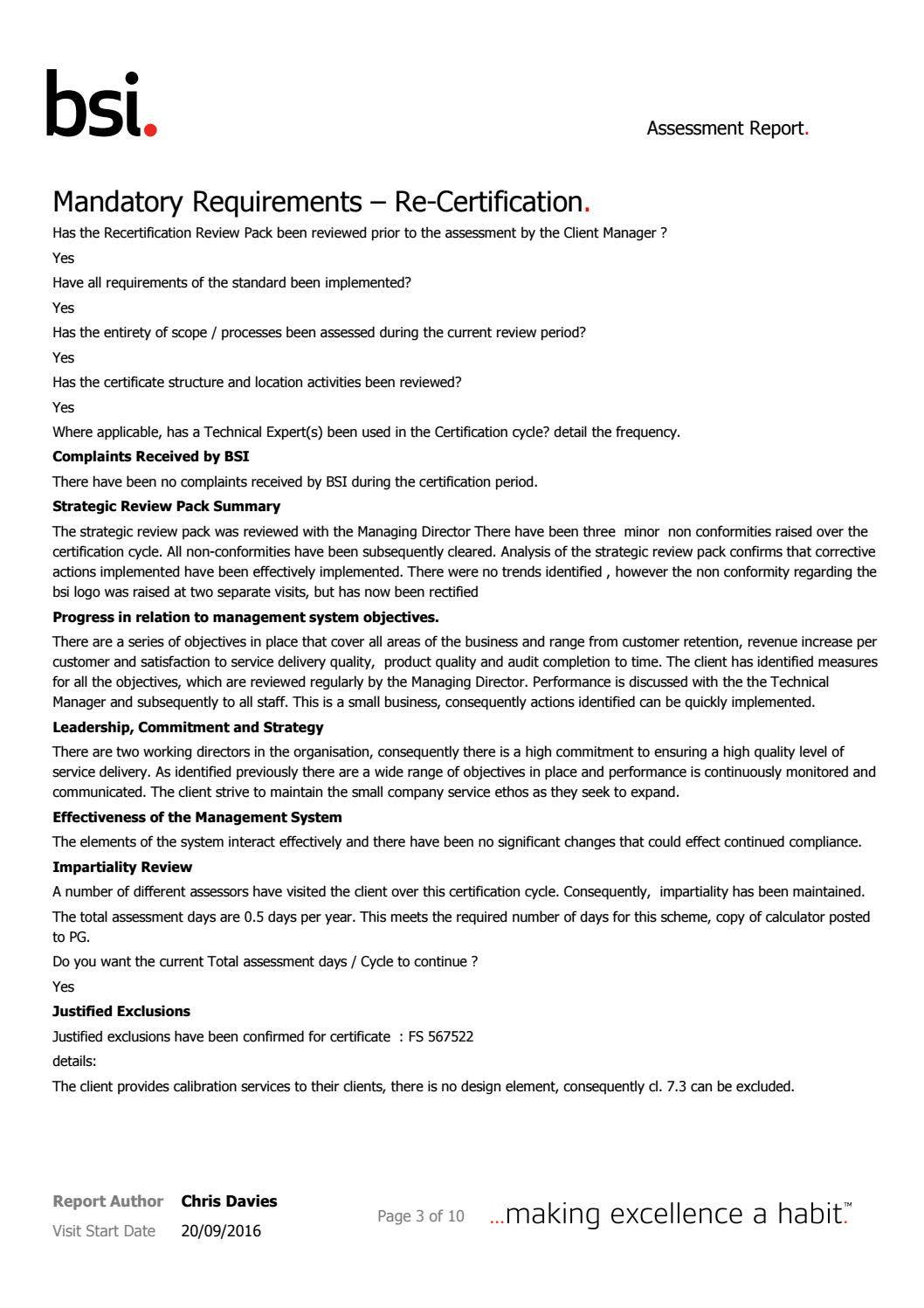 BSI AUDIT 2016 by positiveweighing - Issuu