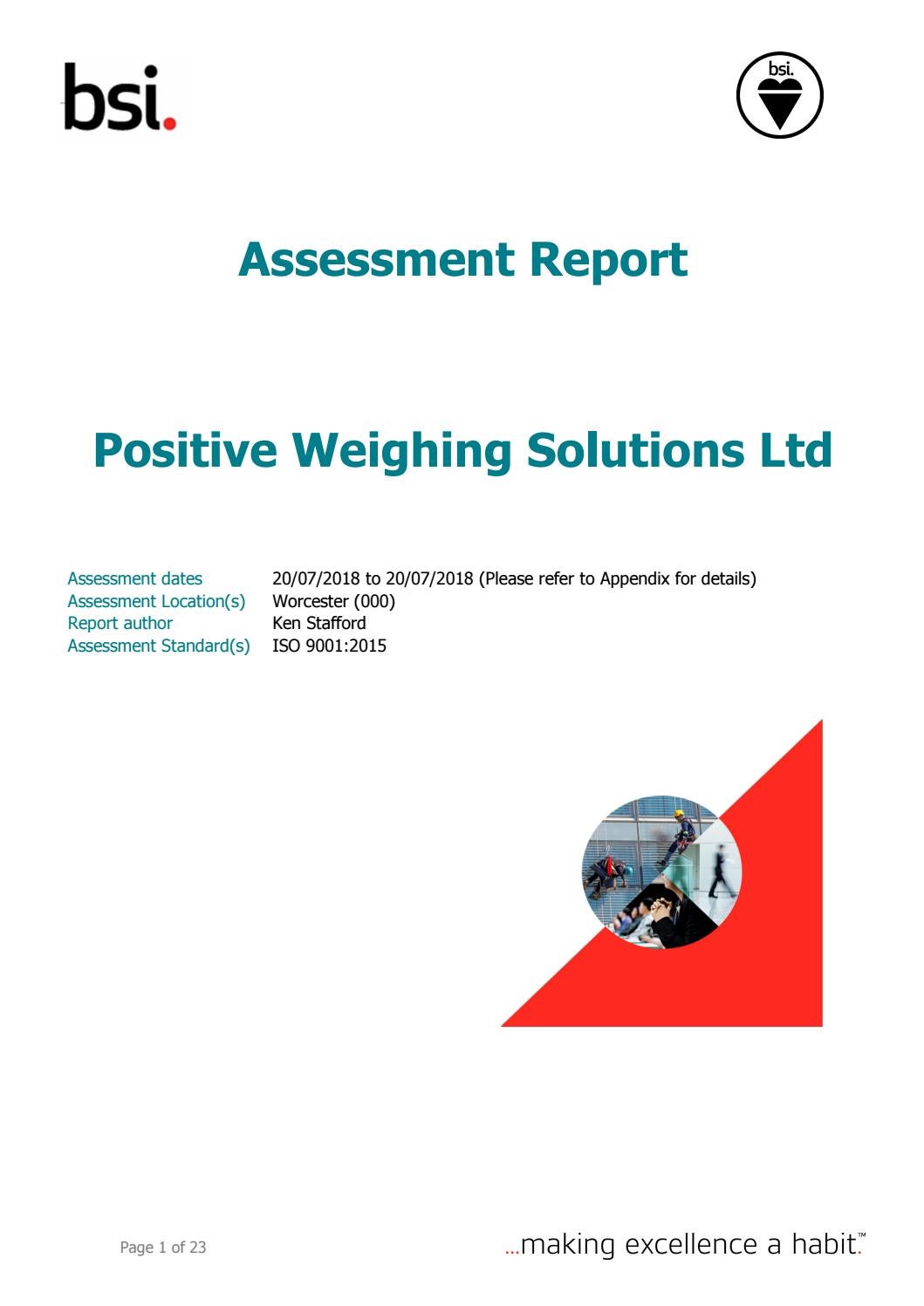 BSI AUDIT 2018 by positiveweighing - Issuu
