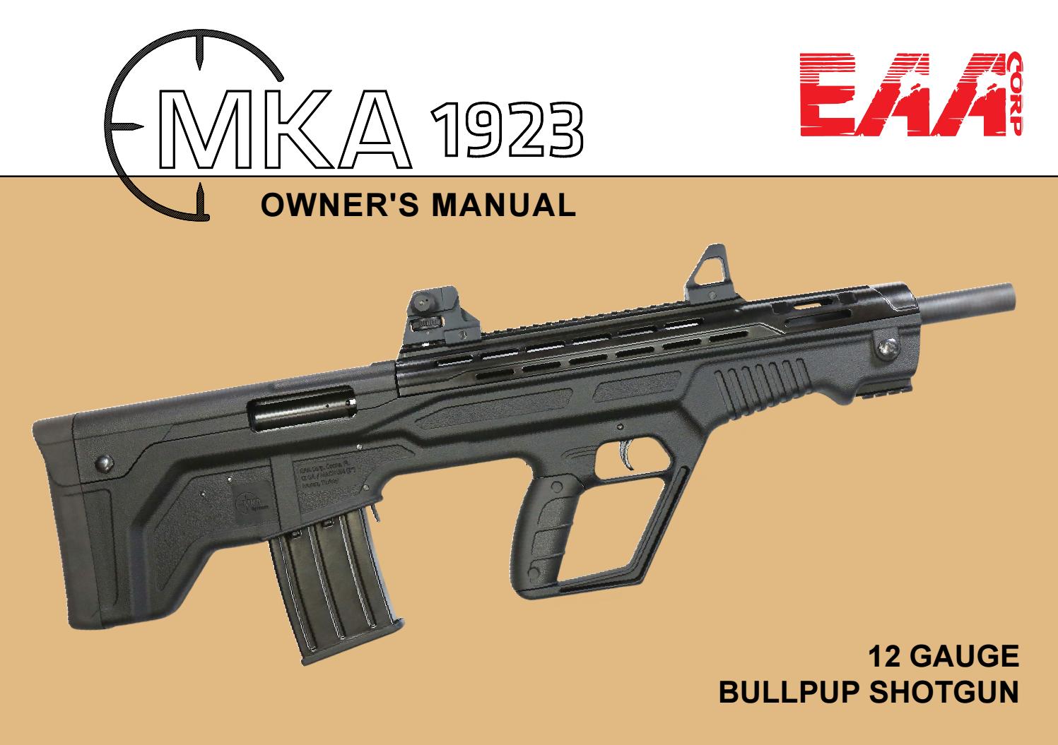 MKA 1923 Bullpup Shotgun by EAA Corp - Issuu