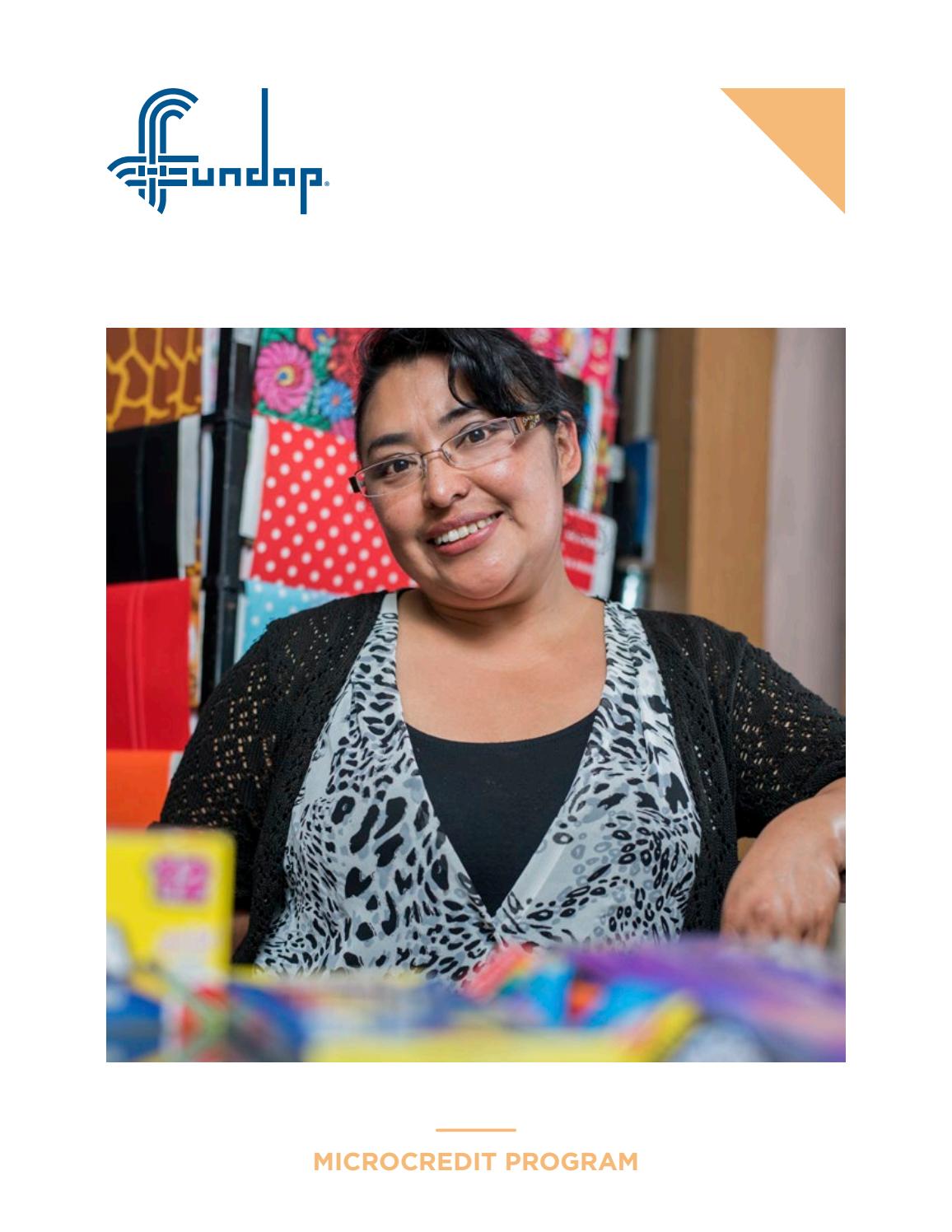 Microcredit brochure 2018 by FUNDAP - Issuu