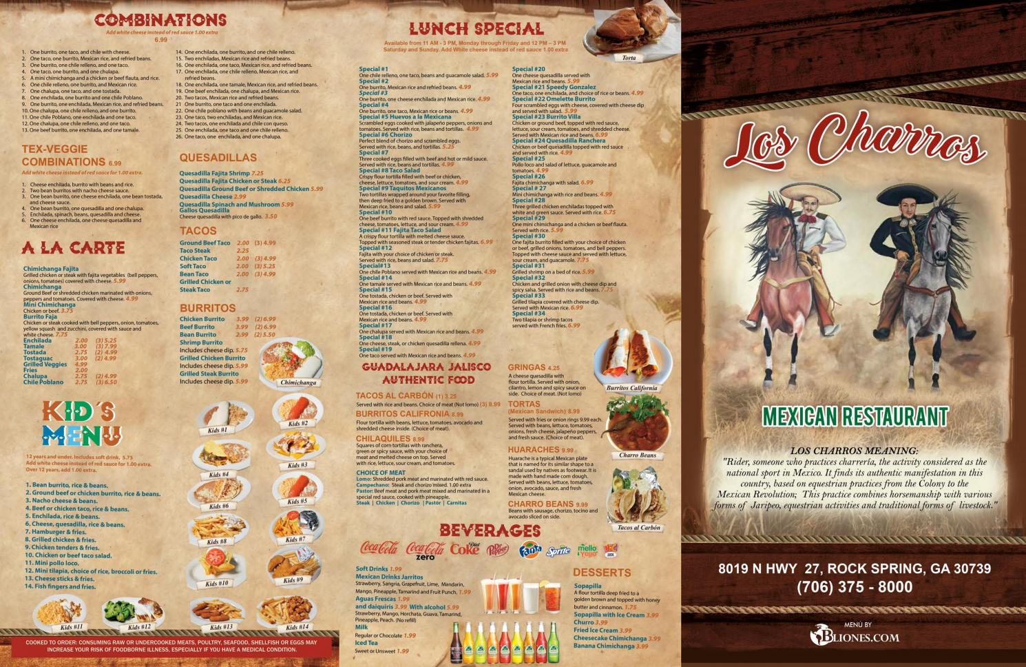 Los Charros - Menu by Bliones by BLIONES - Issuu