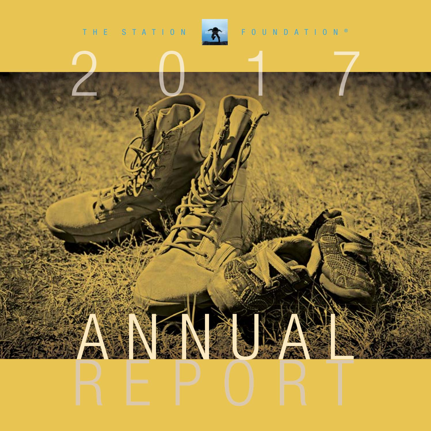 The Station Foundation Annual Report [2017] by thestationfoundation - Issuu