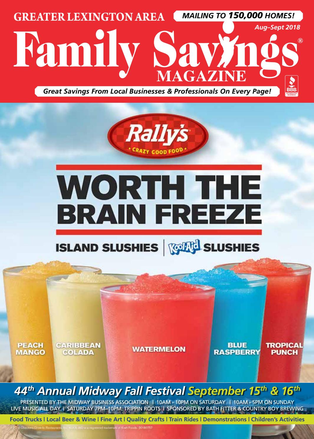 Family Savings Magazine Lexington - Aug/Sept 2018 by Becky Wimsatt - Issuu