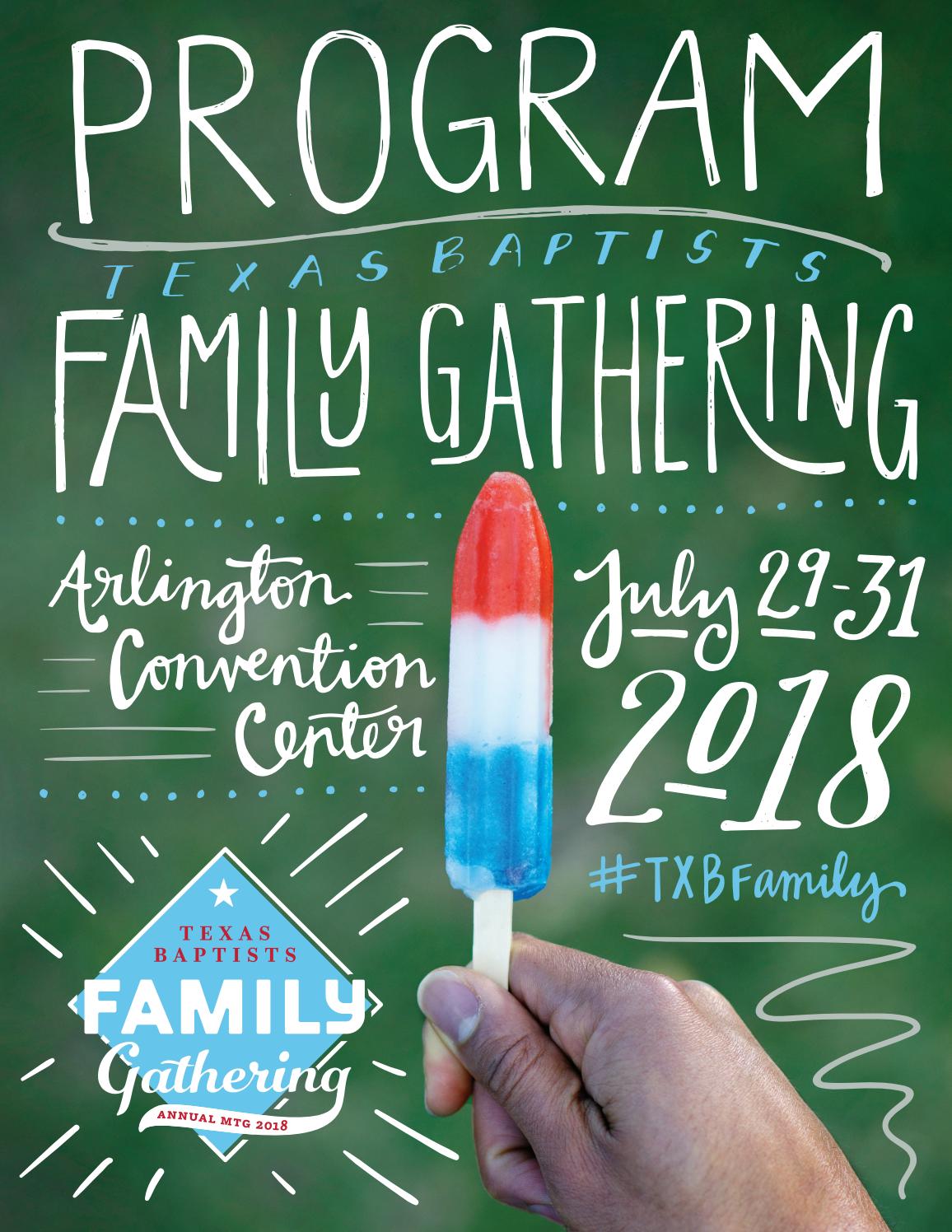 2018 Family Gathering Program And Bulletin By Texas Baptists Issuu
