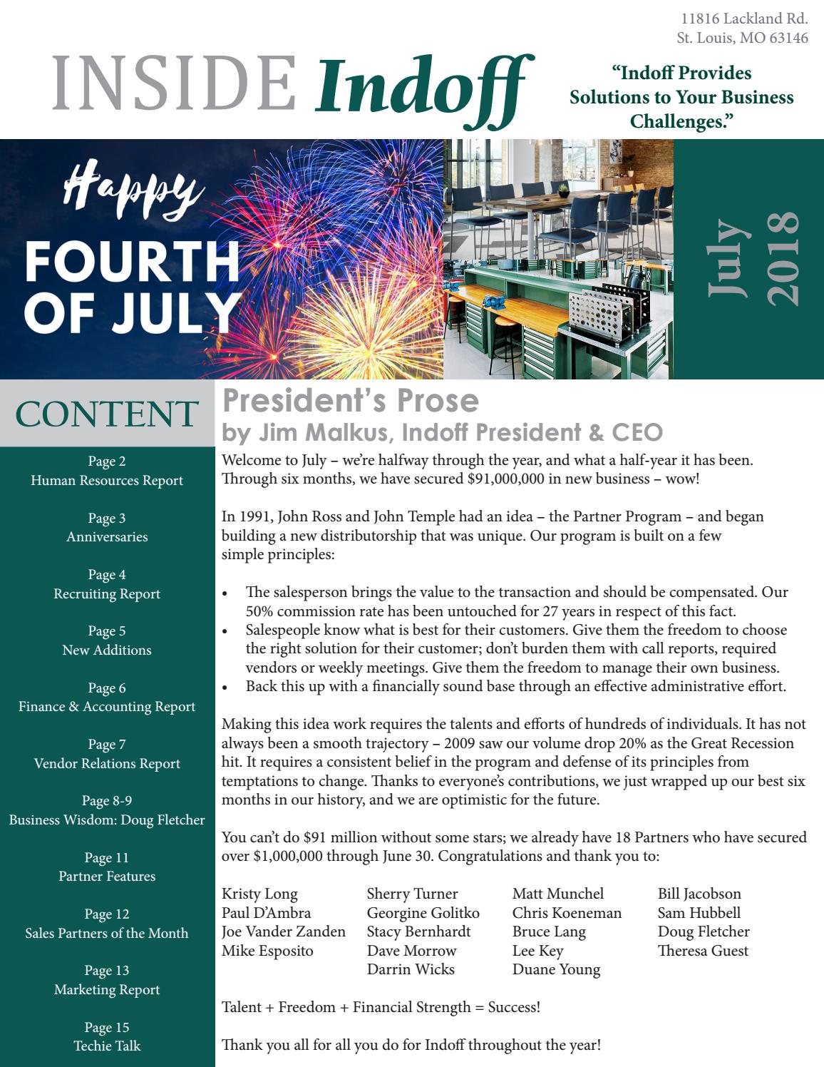 Inside Indoff: July 2018 by Indoff Inc. - Issuu