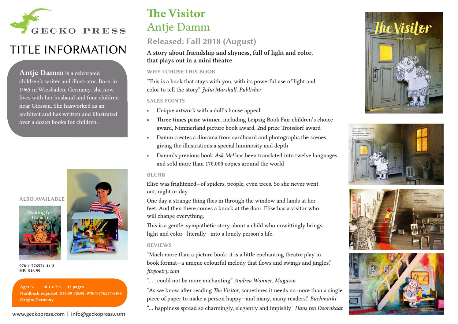 The Visitor Gecko Press by Gecko Press - Issuu