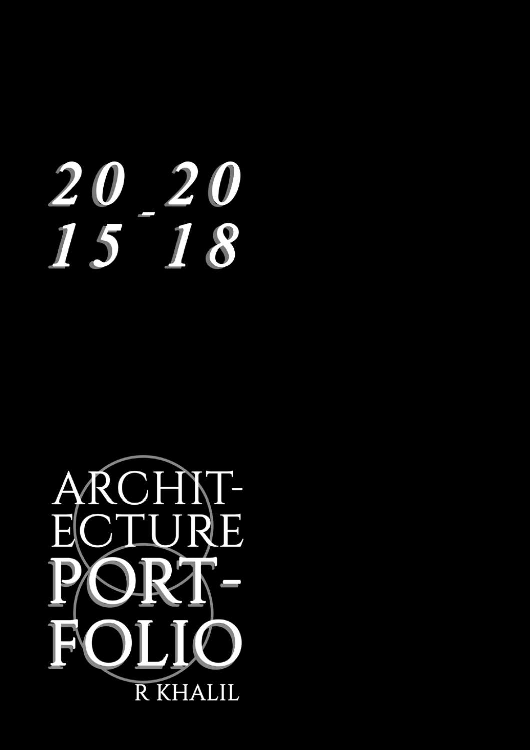 Part II Sample Architecture Portfolio + CV by Ramez Khalil - Issuu