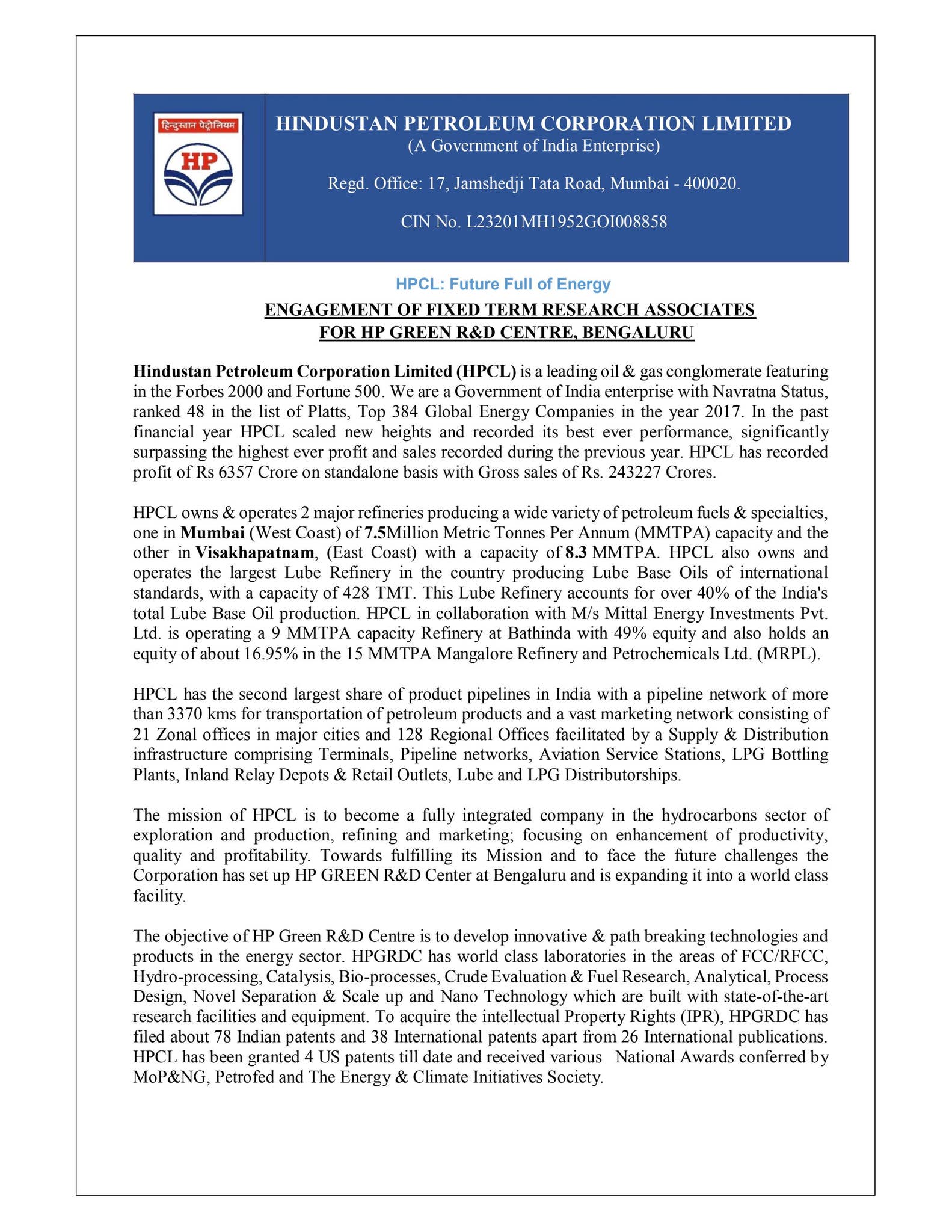 Fixed term research associates 2018 19 by BioTecNika - Issuu