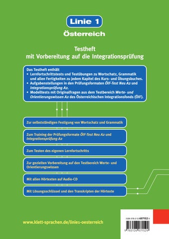 Linie 1 A2, Deutsch in Alltag und Beruf, Testheft mit Vorbereitung auf ...