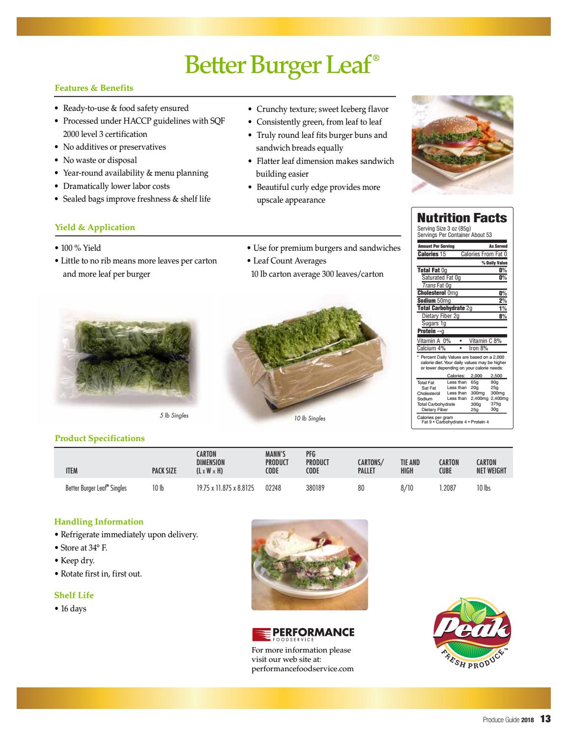 Produce Guide by Performance Foodservice - Issuu