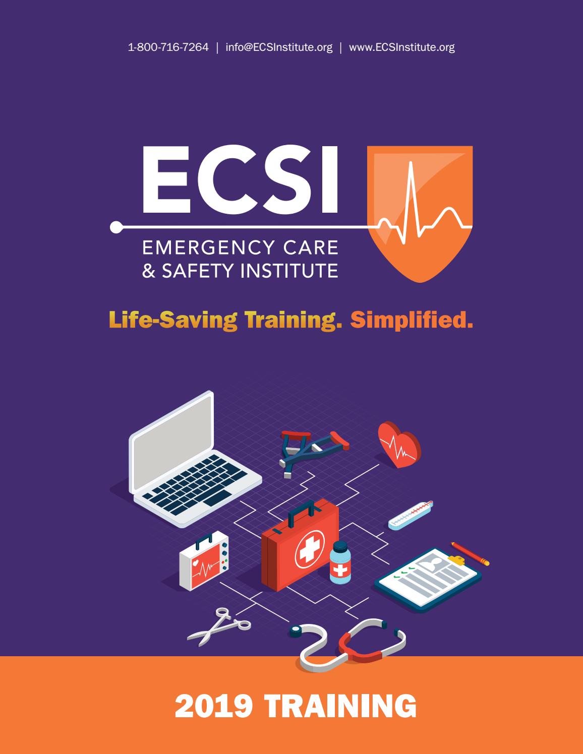 2019 Emergency Care & Safety Institute - Training Catalog by Jones ...