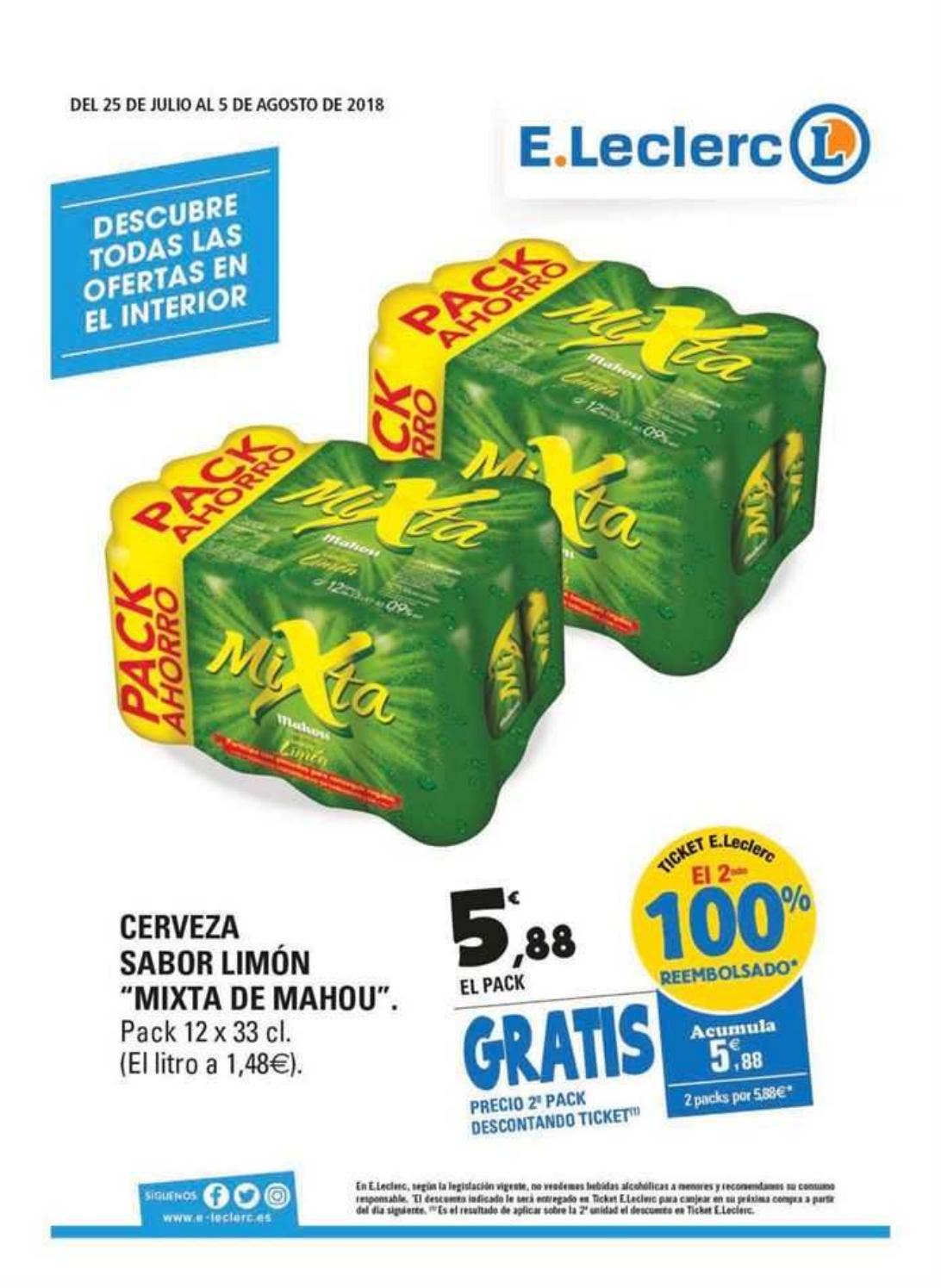 Catálogo E Leclerc disfruta del verano by Ofertas Supermercados - Issuu