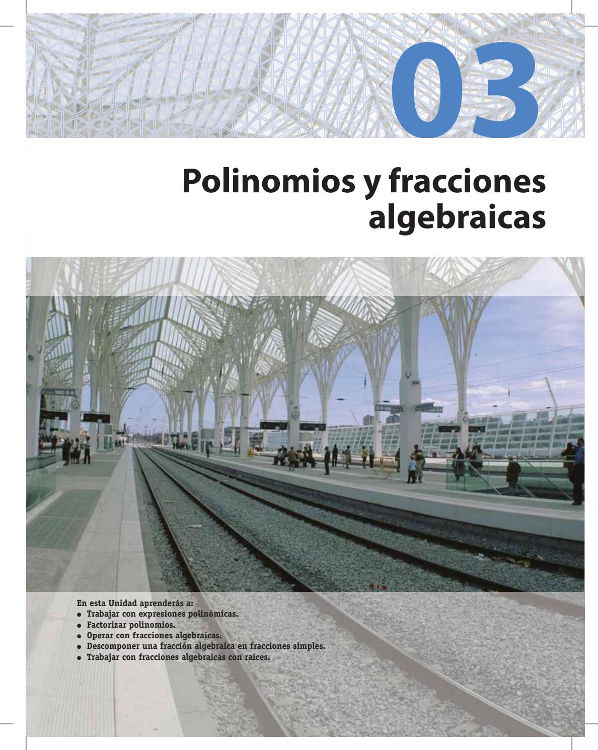 Polinomios y fracciones algebraicas by 5minutsciencia - Issuu