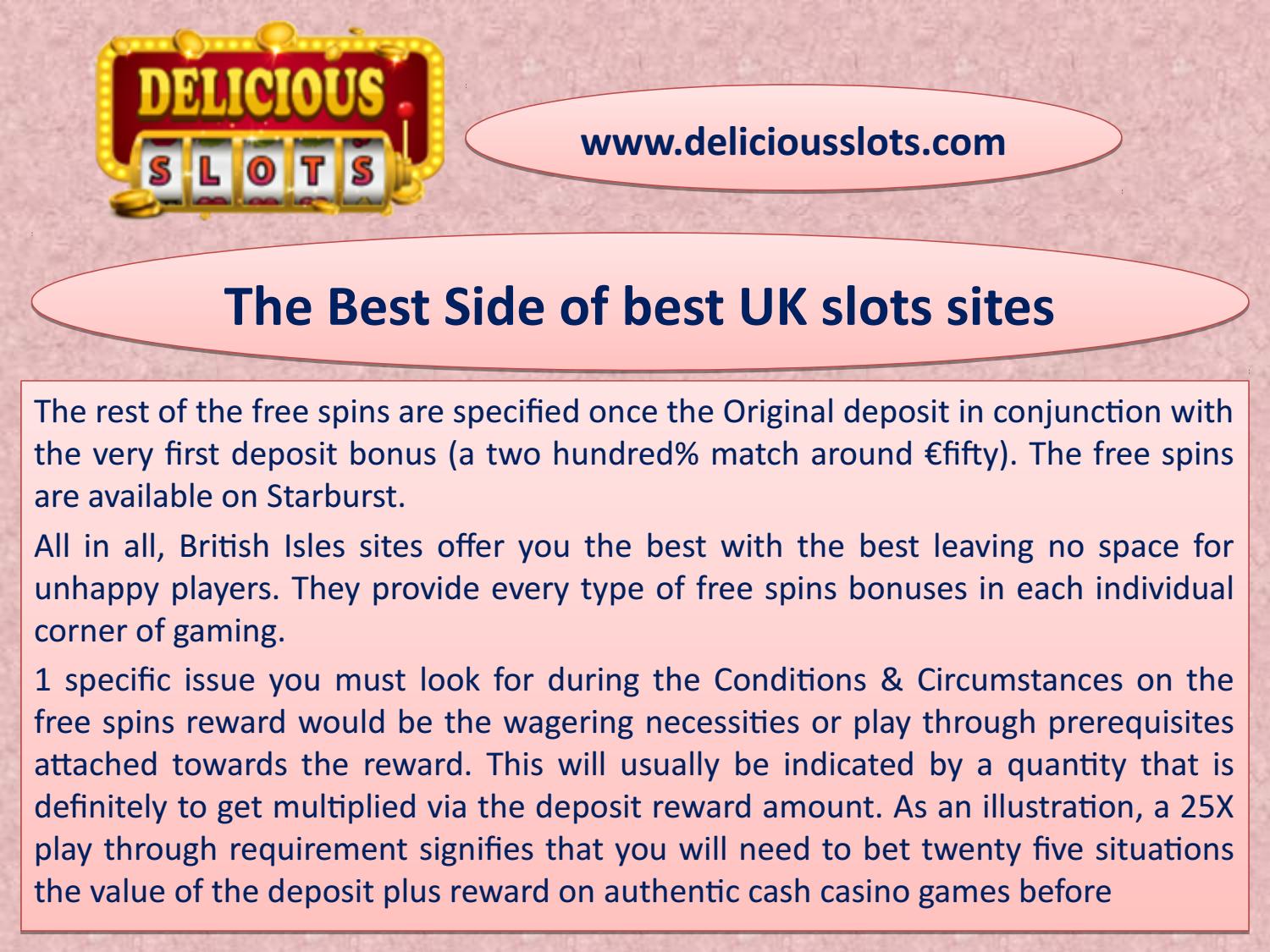 The Best Side of best UK slots sites by Summay Sanga - Issuu