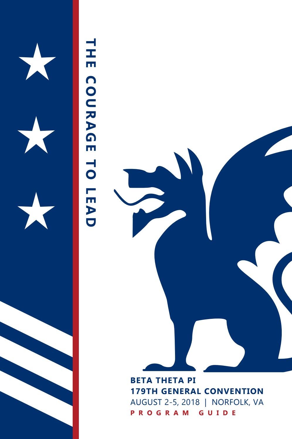 179th General Convention Program Guide by Beta Theta Pi - Issuu