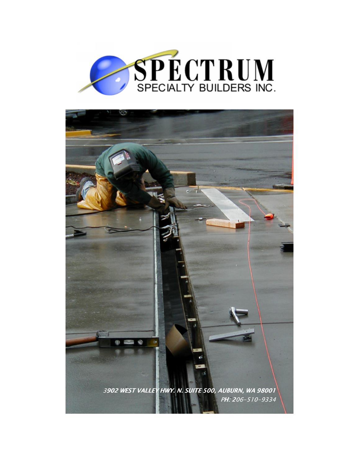 Spectrum Specialty Builders Services by Spectrum Specialty Builders - Issuu