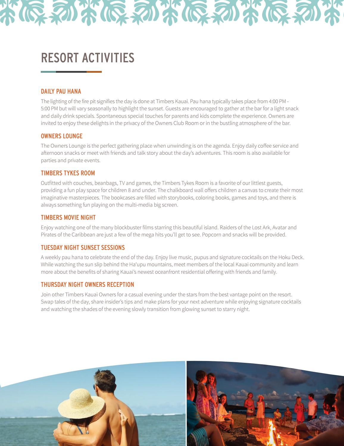 Resort Programming by Timbers Resorts - Issuu