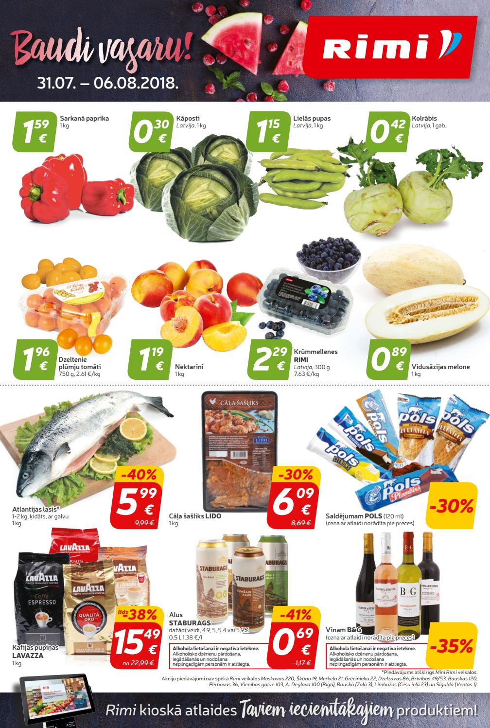 Rimi 31.07. - 06.08.2018. by Rimi - Issuu