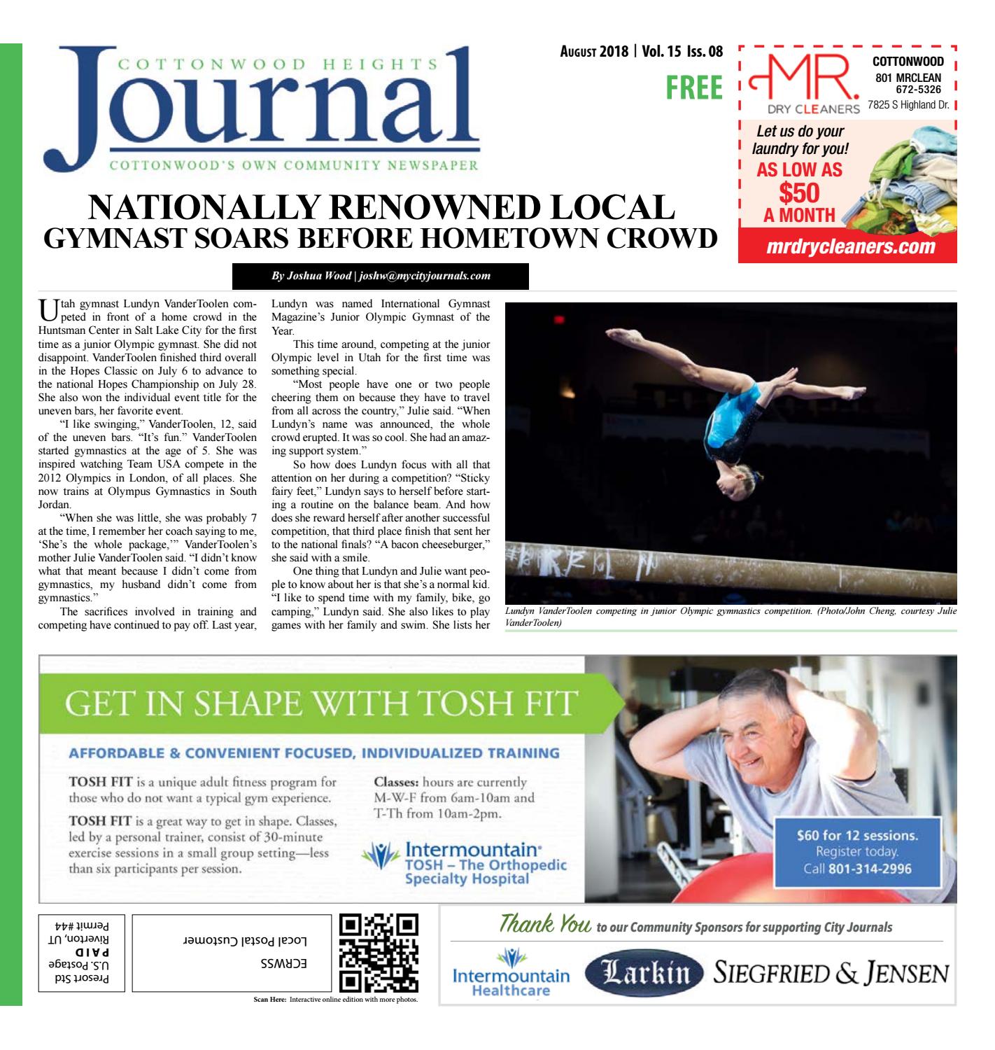 Cottonwood Heights City Journal August 2018 by The City Journals - Issuu