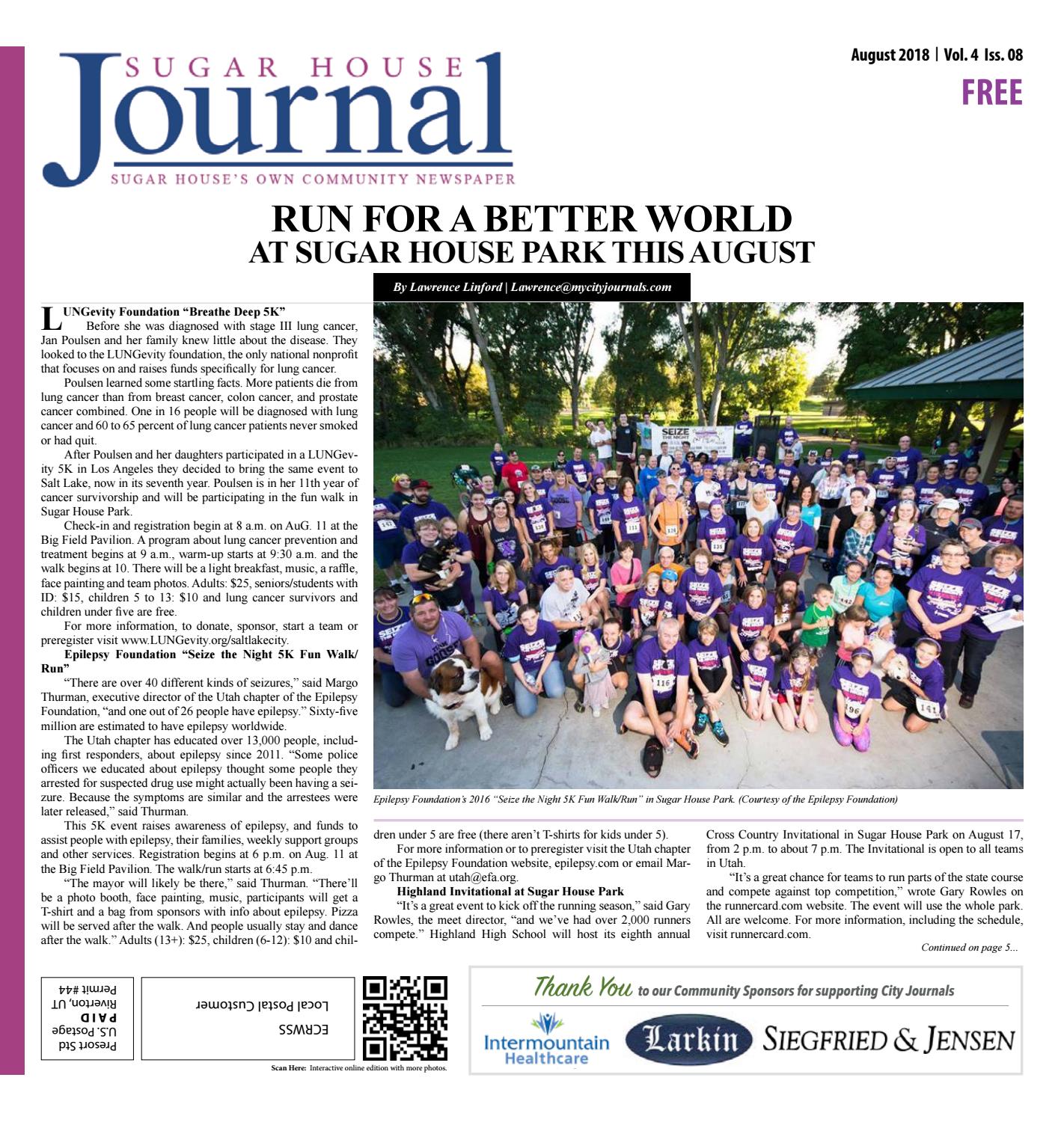 Sugar House City Journal August 2018 by The City Journals - Issuu