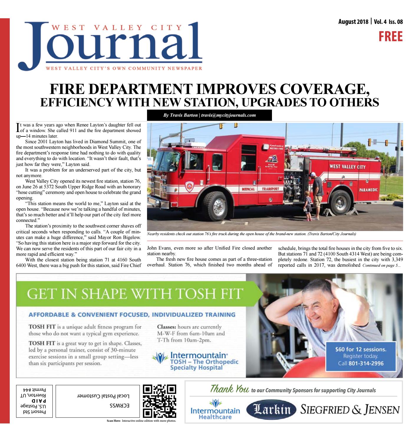 West Valley City Journal August 2018 by The City Journals - Issuu