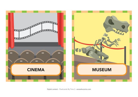 Flashcards - My Time 3 by Editorial ACES - Issuu