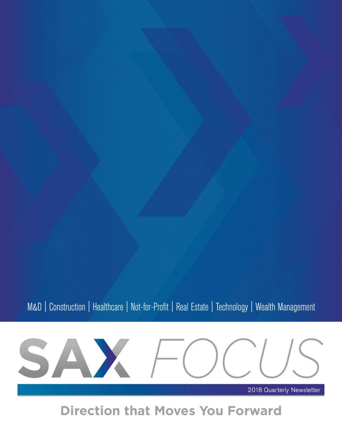 Sax LLP Quarterly Newsletter (August 2018) by Sax LLP - Issuu