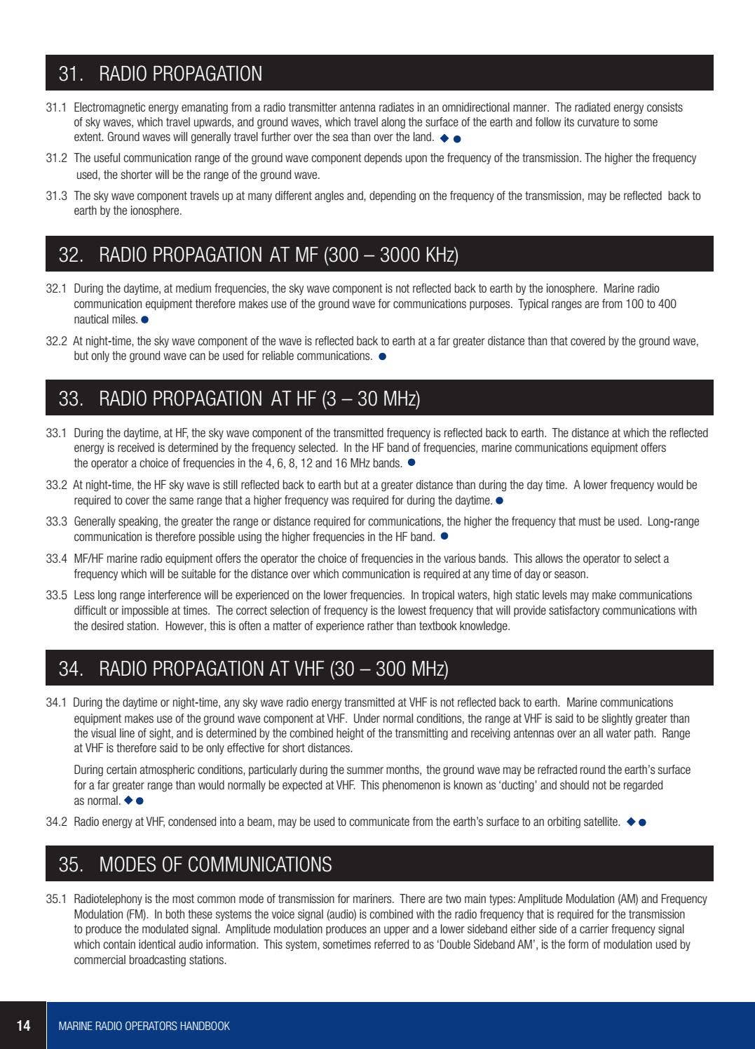 Marine Radio Operators Handbook by Australian Maritime College - Issuu