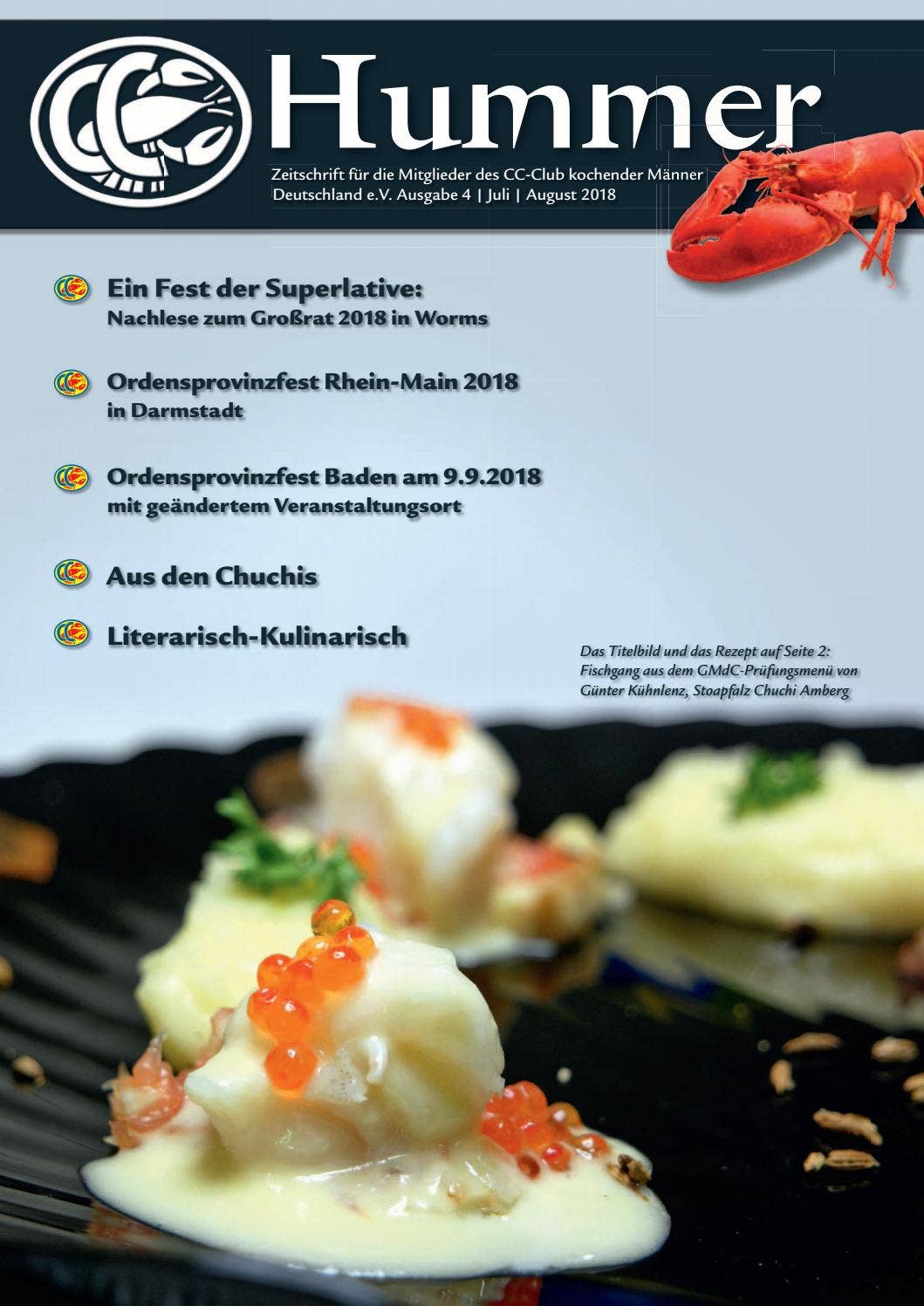 Hummer 4/2018 by CC-Club kochender Männer e. V. - Issuu