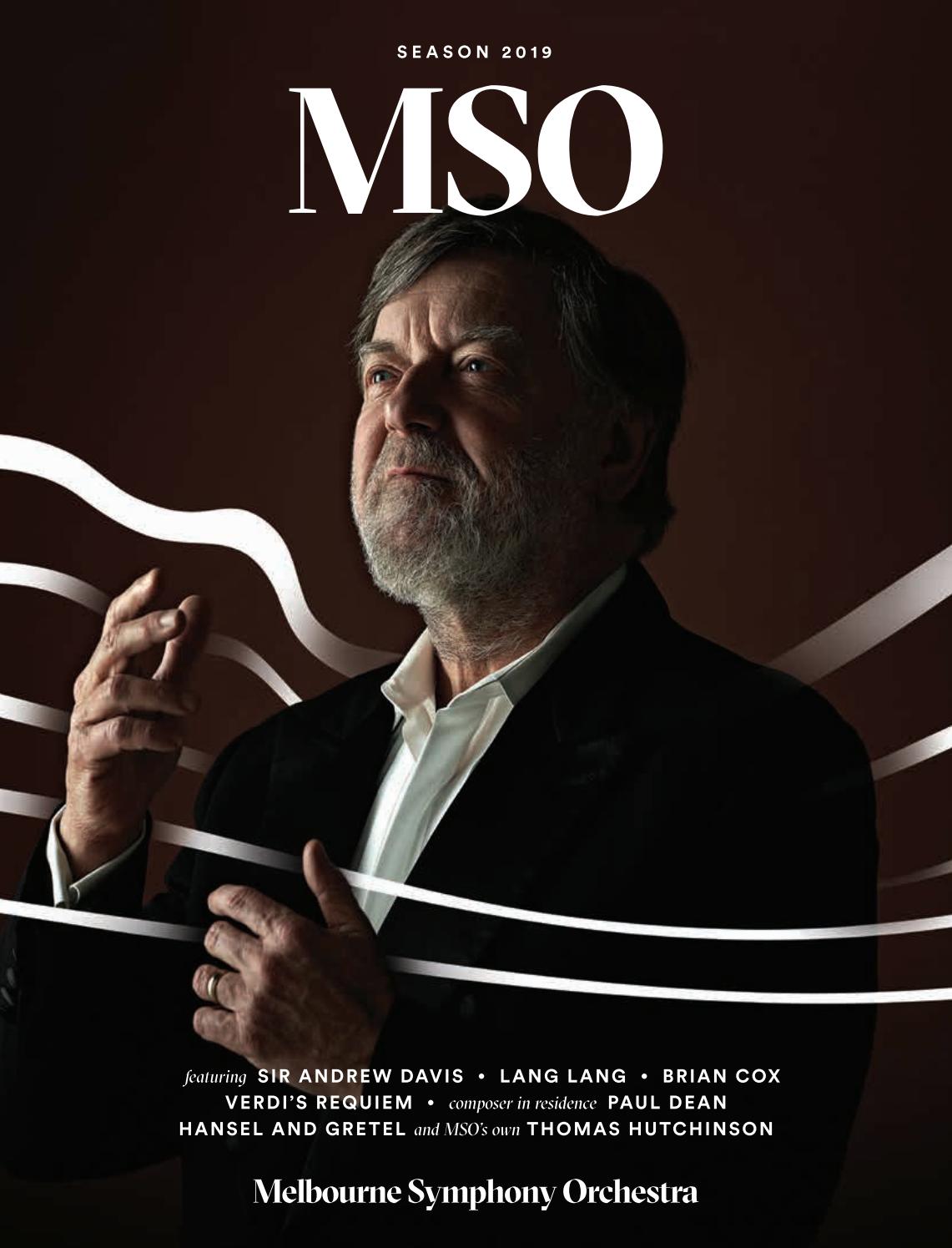 MSO Season 2019 Brochure by Melbourne Symphony Orchestra - Issuu