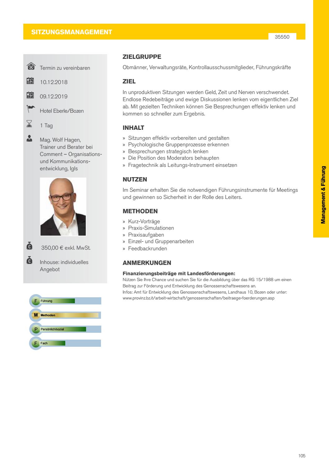 Digitales Neuland: Bildungsprogramm 2018-2020 by Raiffeisenverband Südtirol - Issuu