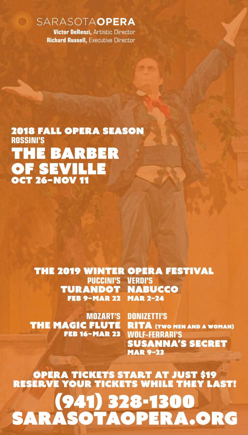 2018-19 Sarasota Opera Season Brochure by Sarasota Opera - Issuu
