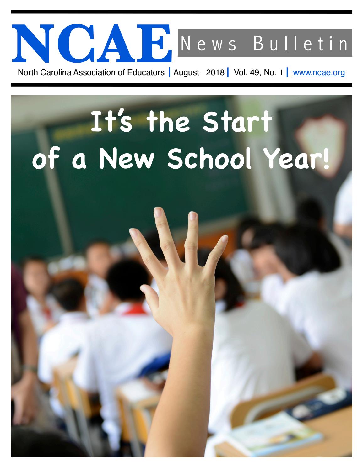 August 2018 NCAE News Bulletin by NCAE - Issuu