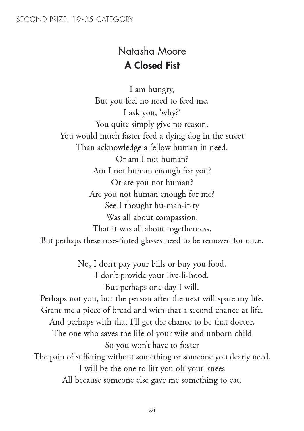 Poems to end UK Hunger: young writers speak out by The Poetry Society ...