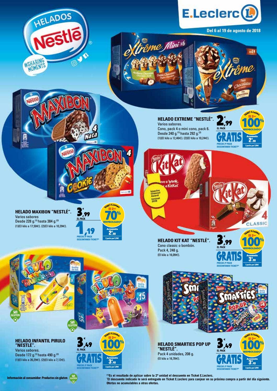 Catálogo E Leclerc helados nestlé by Ofertas Supermercados - Issuu