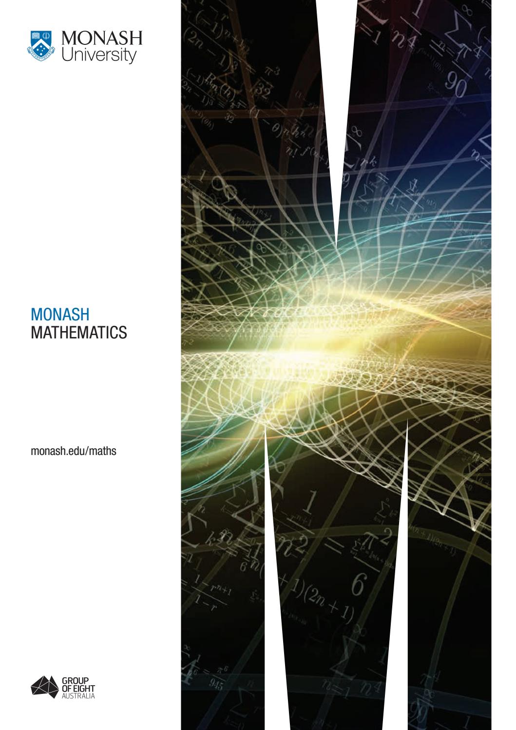 2018 - Monash Mathematical Sciences by Monash Faculty of Science - Issuu
